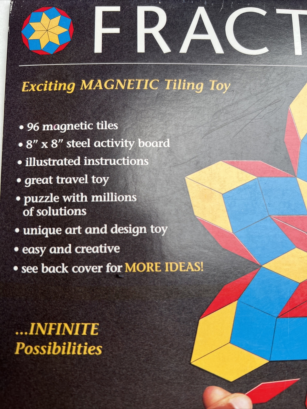 Fractiles 7 Magnetic Tile Toy Math Pattern Parent's Choice Award Travel ...