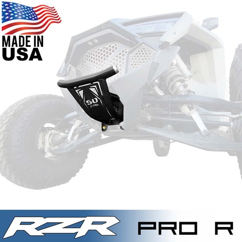 RZR PRO R / Turbo R Tubular Steel Front Bumper With 50 Cal Skidplate ...