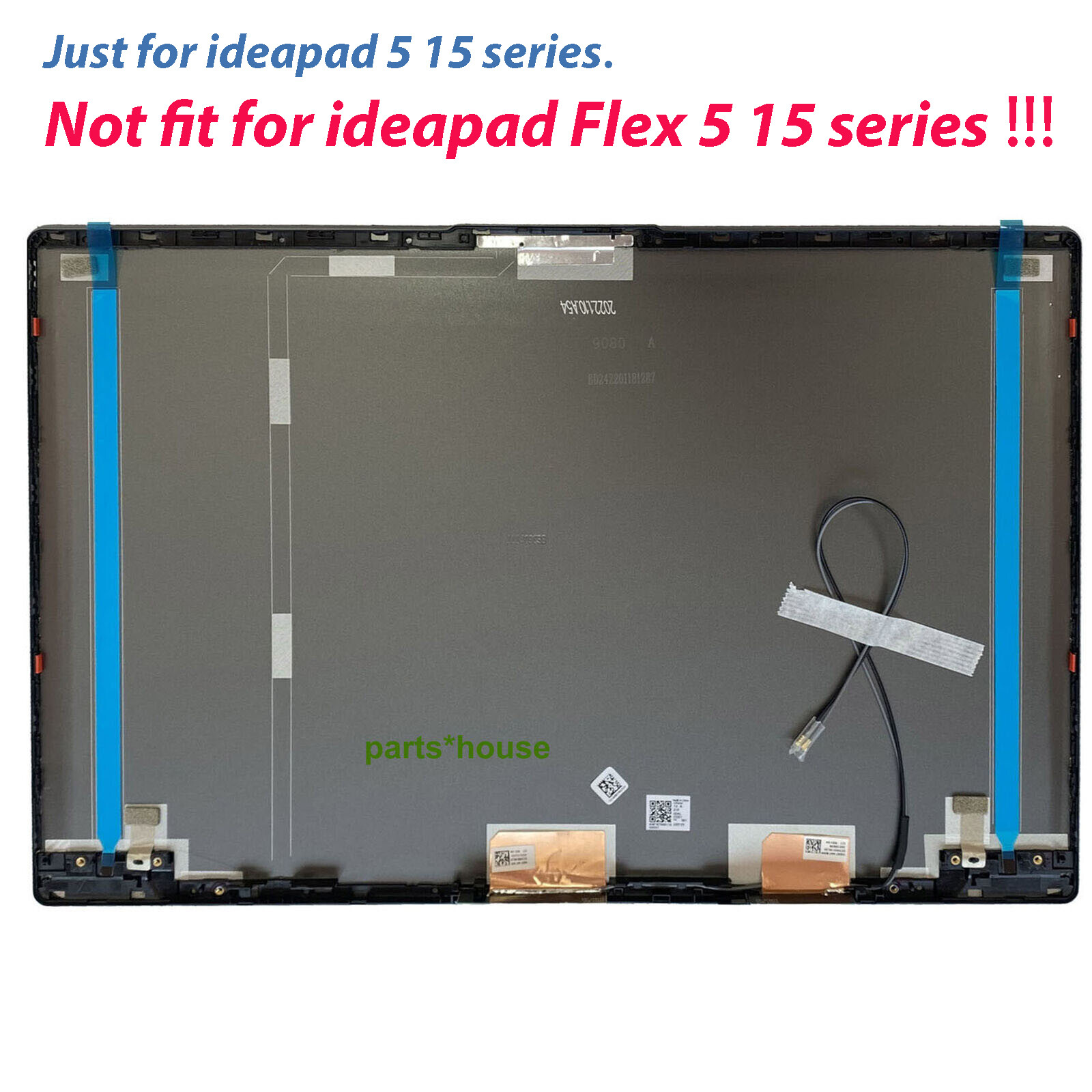 For Lenovo ideapad 5 15IIL05 15ARE05 15ITL05 LCD Back Cover Lid ...