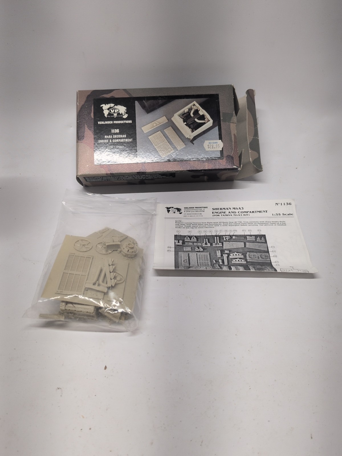 Verlinden 1/35 Sherman M4A3 Engine & Compartment Conversion Kit for ...