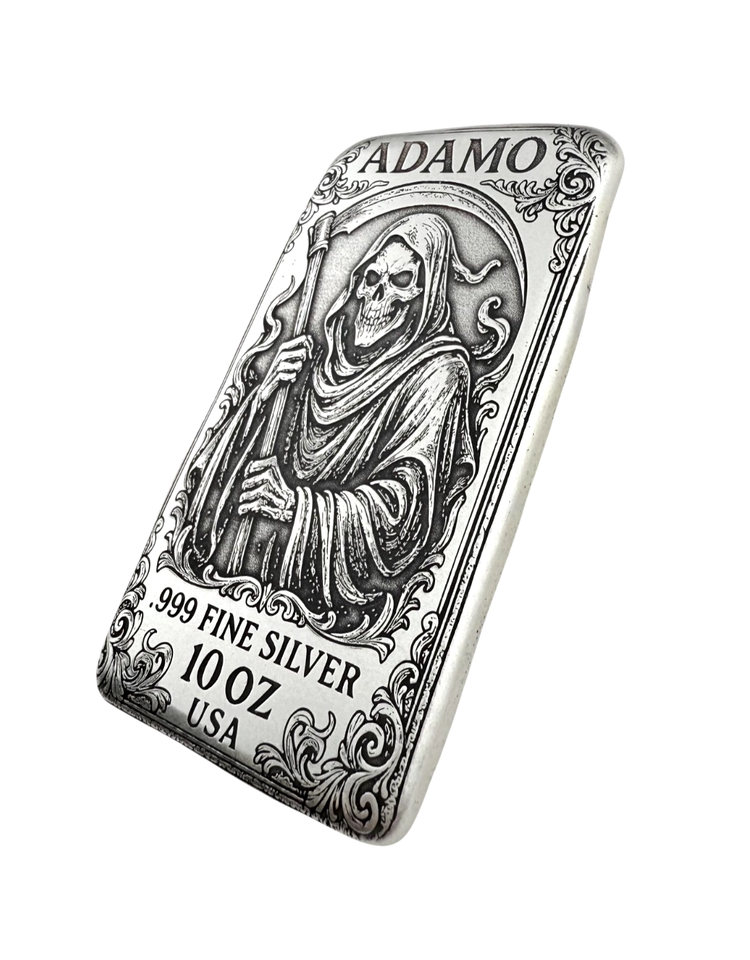 10 oz Silver Art Bar 999 - The Reaper - Exclusive Limited Edition ...