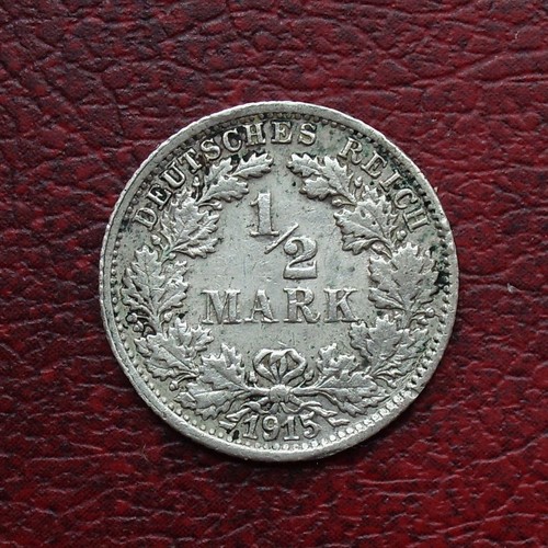 Germany 1915F silver half mark | eBay UK