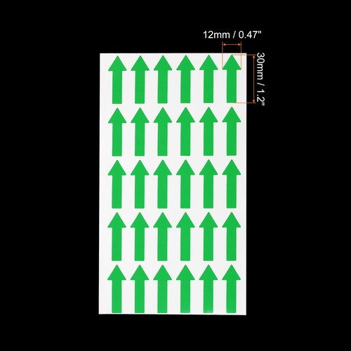 Small Arrow Sticker Label 1.2x0.5", 180 Pcs Adhesive Color Coding Sign ...