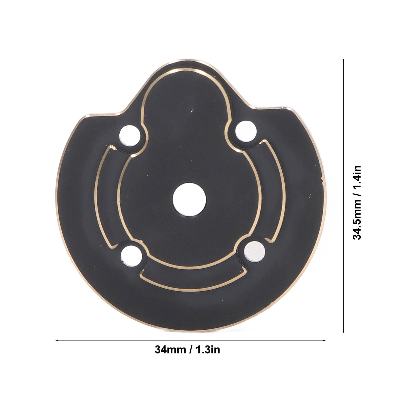 Outer Portal Covers Black Counterweight Brass For Axial 1/18 UTB18 ...