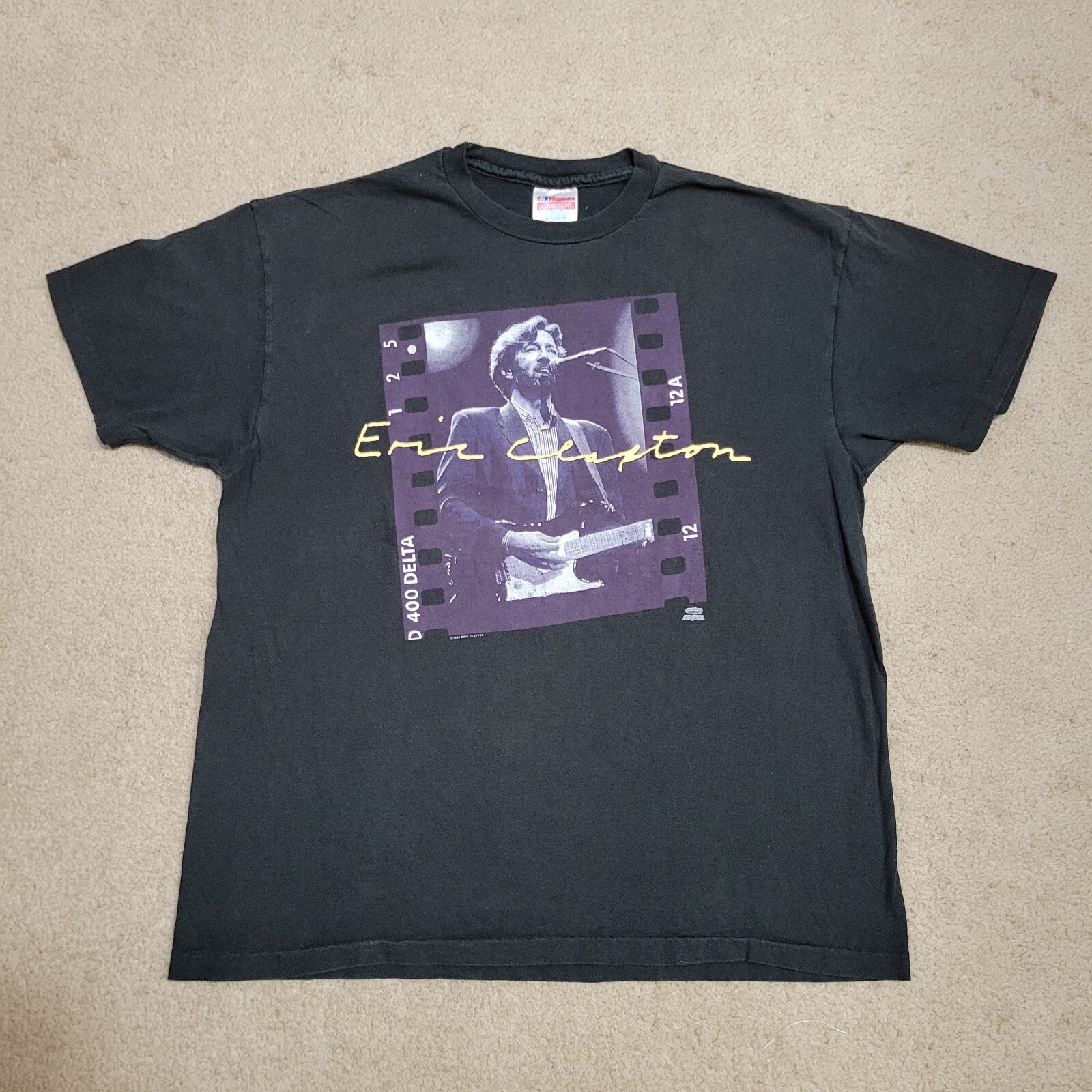 Vintage 1992 Hanes Eric Clapton JVC Presents Graphic … - Gem