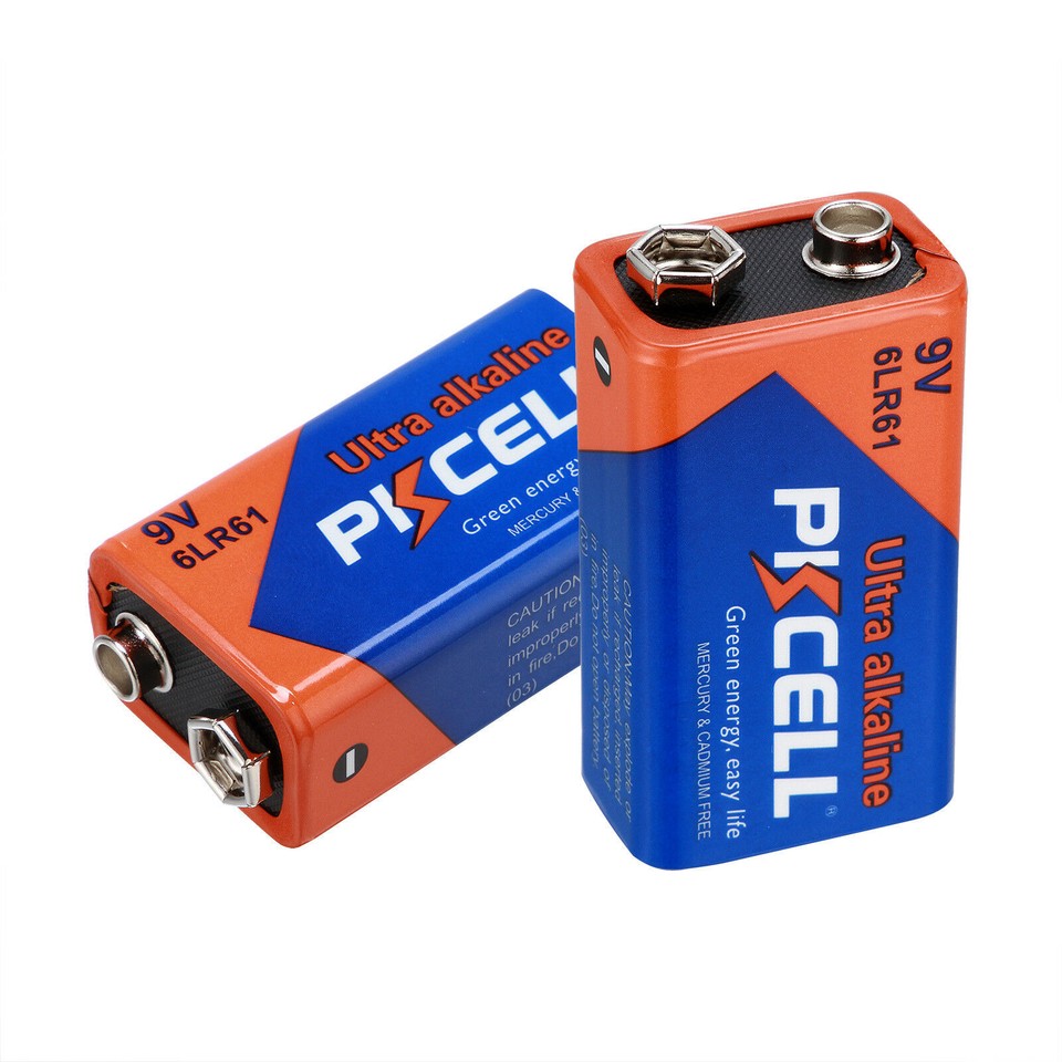 EN22 Alkaine Batteries for Smoke Detector 6LR61 MN1604 9 volt batteries ...