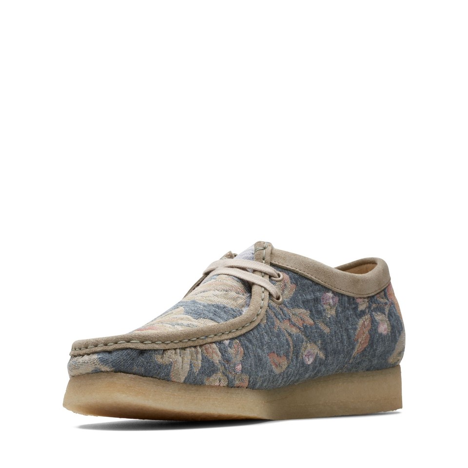 [26169734] Mens Clarks WALLABEE 'GREY FLORAL' | eBay