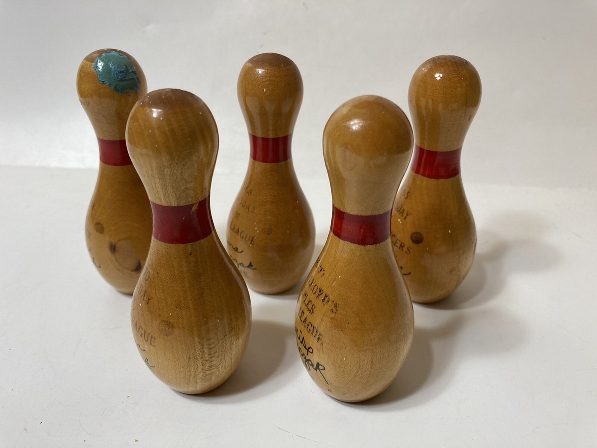 AMF Bowling Pins Real AMF Wooden Bowling Pins – Full-Size Regulation ...