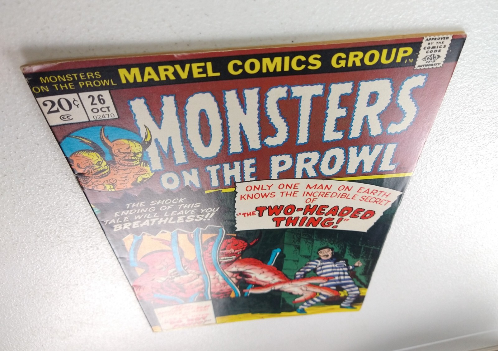 Monsters On The Prowl #26 (1973 Marvel) VF Bronze Age Horror Comic, Lee ...