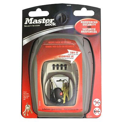 Master Lock 4-DIGIT KEY SAFE Combination Dual Locking Lever WALL MOUNT ...