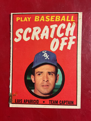 1970 Topps Play Baseball Scratch Off " You Pick" Luis Aparicio Rich ...