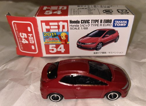 Tomica Honda Civic Type R Euro Tomy 1/68 54 Red Diecast | eBay