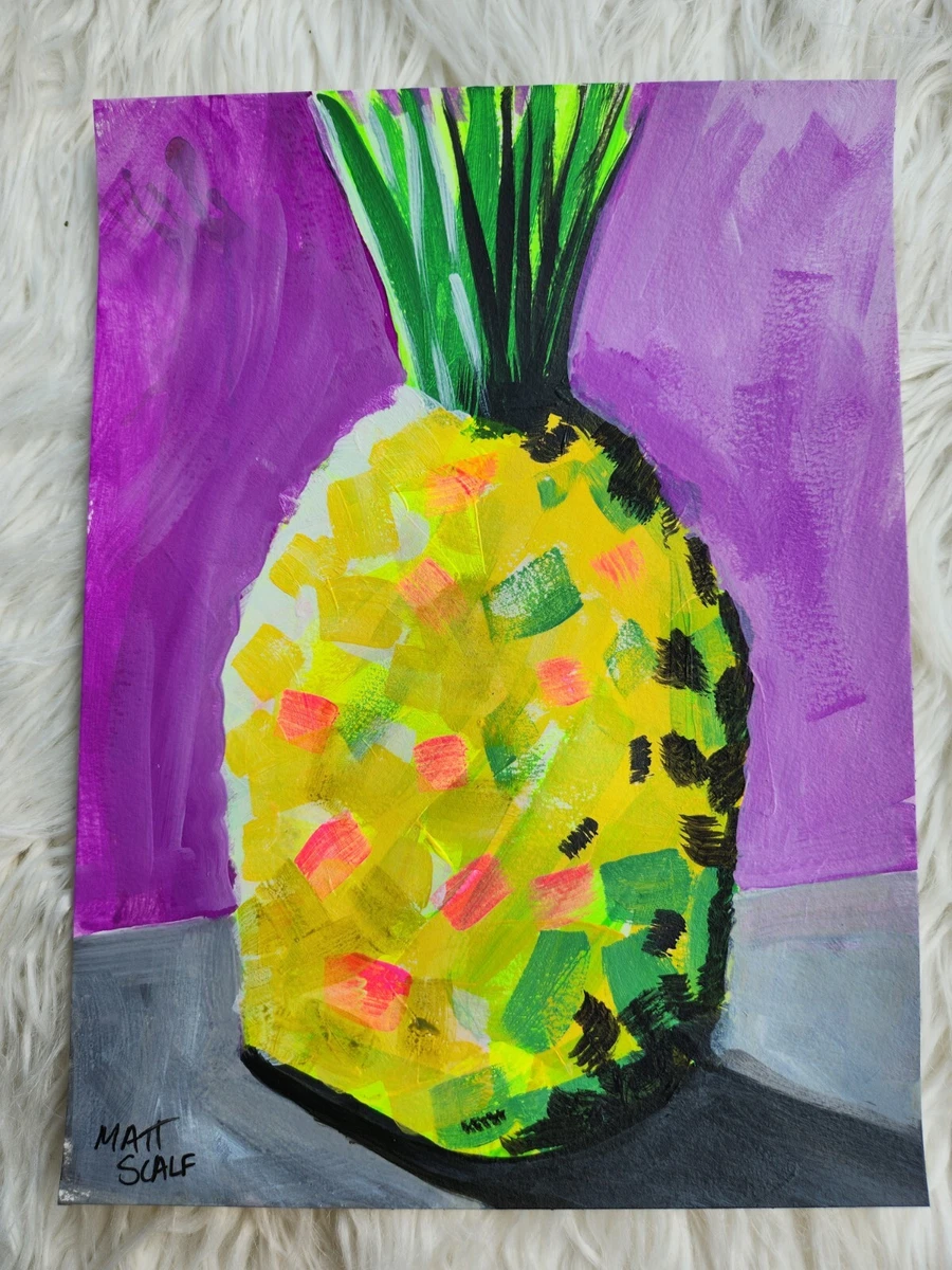 Abstract Pineapple Painting