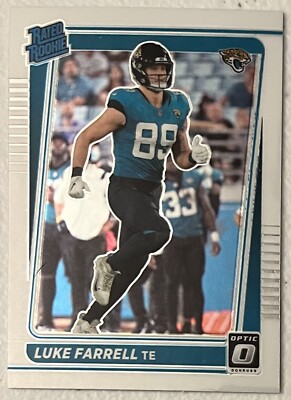 2021 Panini Donruss Optic Rated Rookie RC Luke Farrell Jacksonville ...