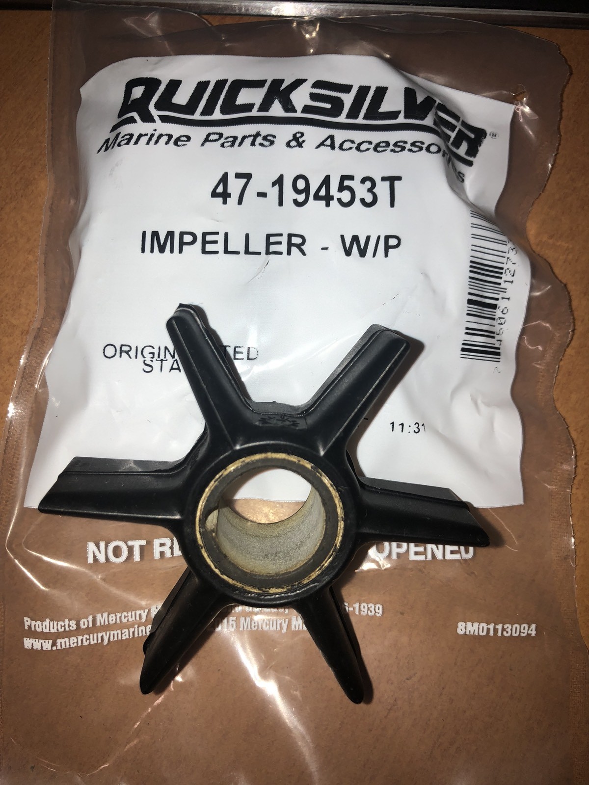 Genuine Water Pump Impeller ~ Mercury Mariner 40HP 4-Stroke Outboard 47 ...