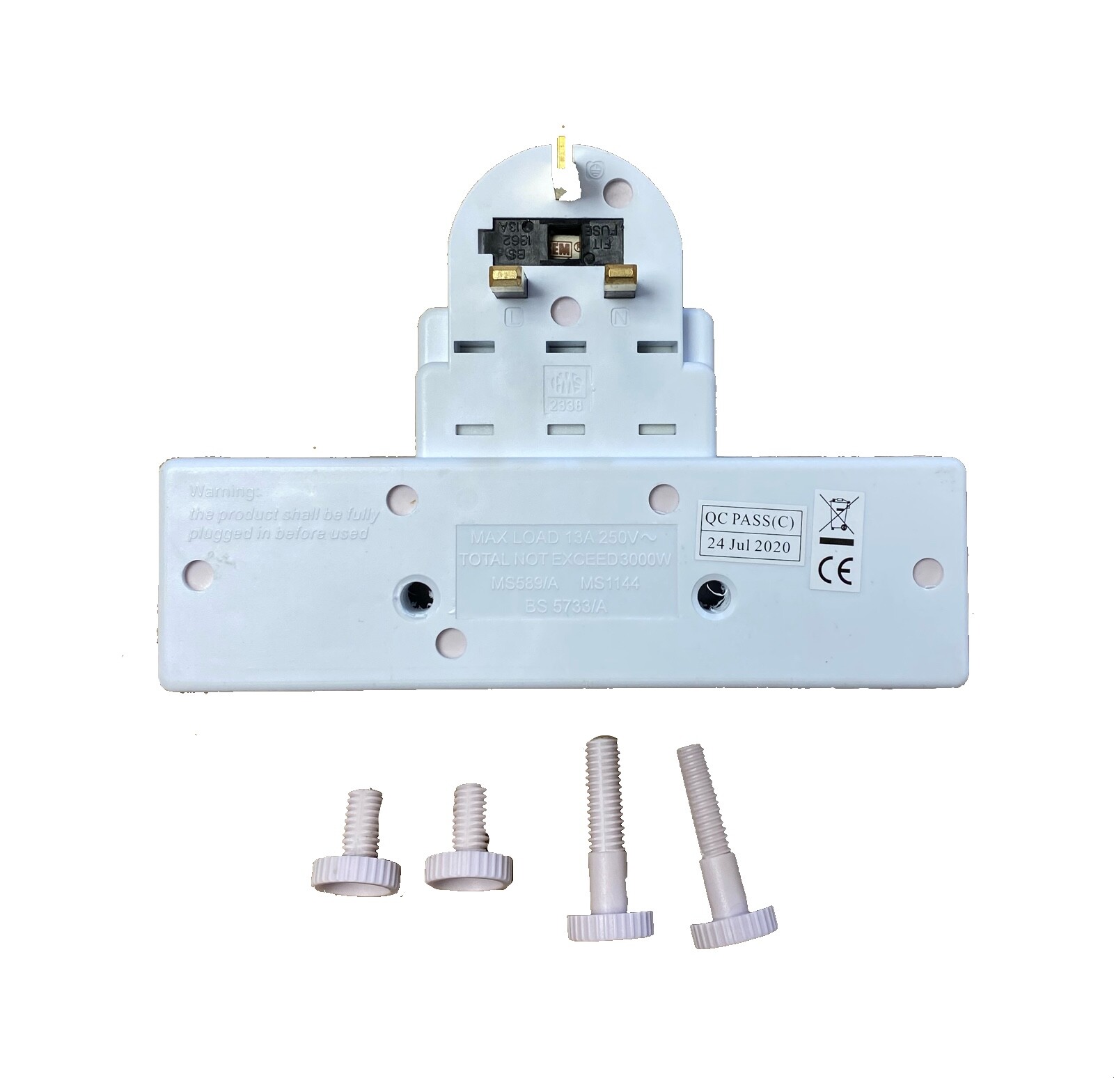 Multi Plug Extension 2 3 4 Gang Way USB Wall Plug Socket Adaptor ...