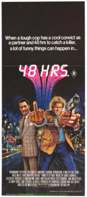 48 HRS 48 HOURS MOVIE POSTER Australian Daybill 13x30 In EDDIE MURPHY ...