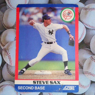 Vintage MLB 1991 Score Superstar Baseball Card #72 Steve Sax New York ...