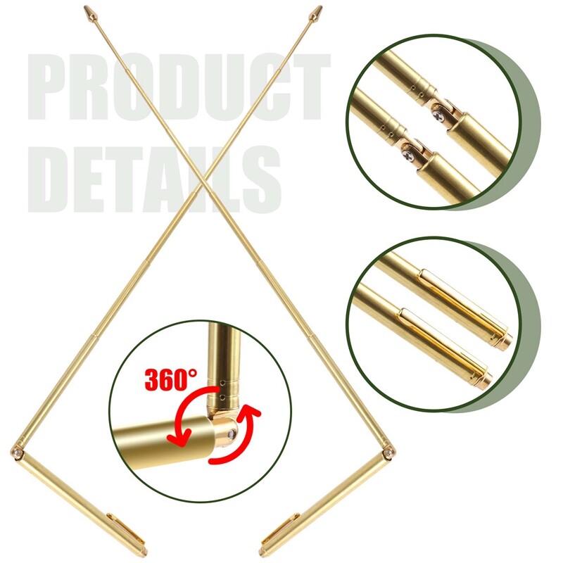 3X(2PCS Dowsing Rods, Retractable Divining Rods, Portable Pen Shape L ...