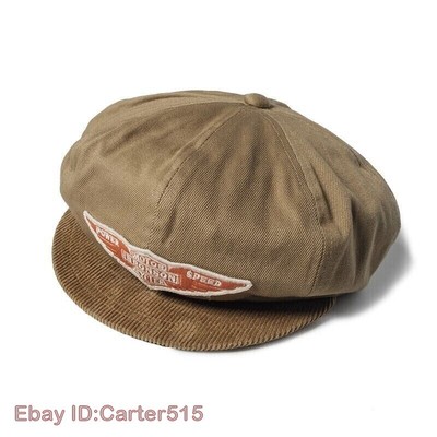 Bronson Retro Motorcycle Biker Cap 1950s Men's Dome Newsboy Painter's ...