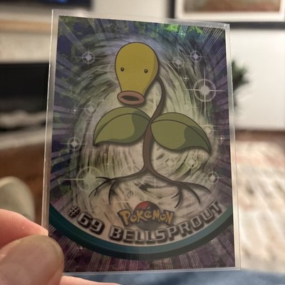 1999 Topps #69 Bellsprout Holo Foil TV Animation Series 1 Pokemon Blue ...