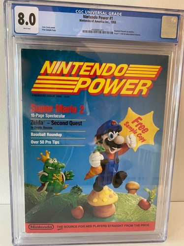 Nintendo Power #1 Magazine - First Issue FREE SAMPLE COPY - CGC 8.0 ...