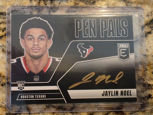 Jaylin Noel 2025 Donruss Elite (RC) Pen Pals FOTL #PP-JNO Black/Gold ...