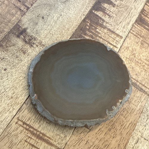 Vintage Brazilian Agate Stone Belt Buckle 3” w/Leather Back The ...
