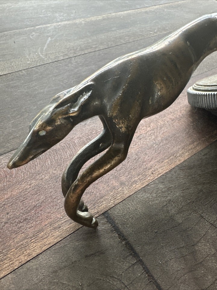 1934 Lincoln Greyhound Radiator Cap Hood Ornament Old Car Hot Rod ...