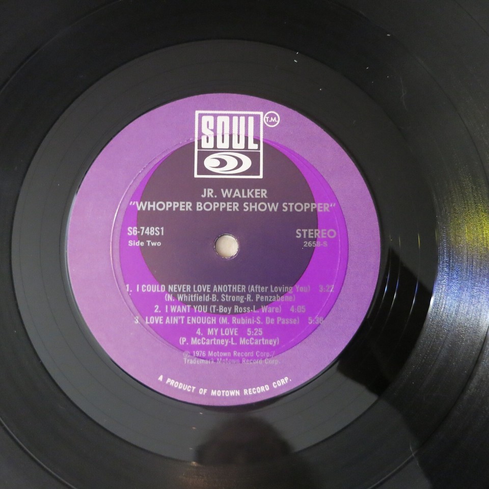 Jr. Walker - Whopper Bopper Show Stopper - Soul S6-748 OG '76 VG+/VG ...