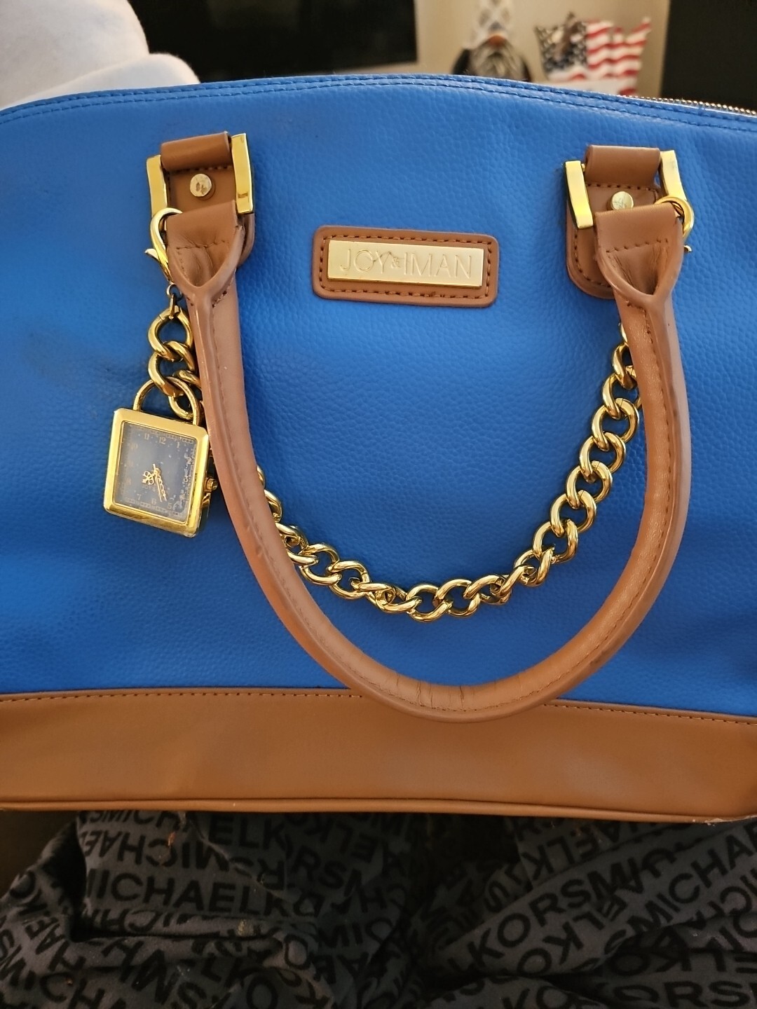 joy iman leather handbag | eBay