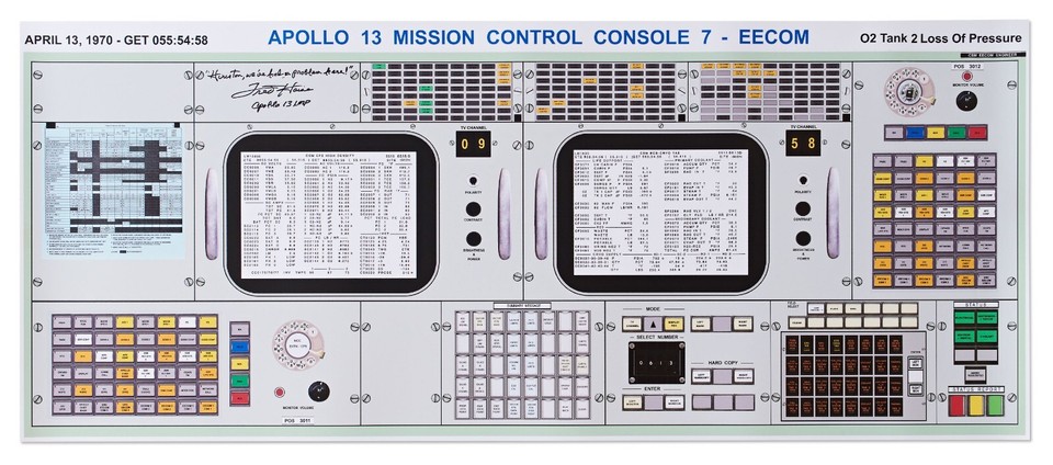 Fred Haise Signed Apollo 13 Mission Control Console | eBay