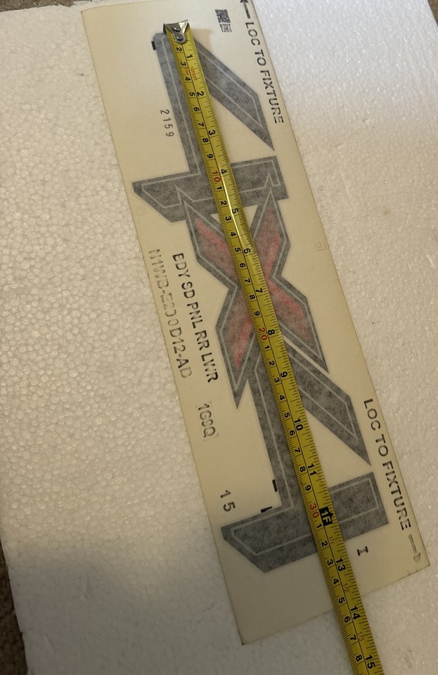 1x OEM NEW 2021-2024 Ford F150 Ranger decal 4X4 Off Road LH or RH RED ...