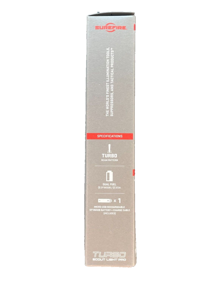 SureFire M640 Scout Light Pro Turbo Dual Fuel w/ Z68 Black | M640DFT-BK ...