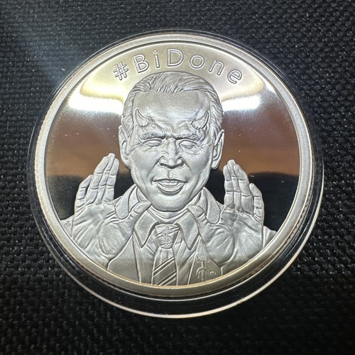 1oz 2020 BiDone Proof Silver Shield Sleepy Joe Biden Lets Go Brandon ...