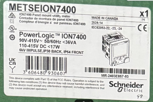 Schneider Electric METSEION7400 PowerLogic ION7400 | eBay