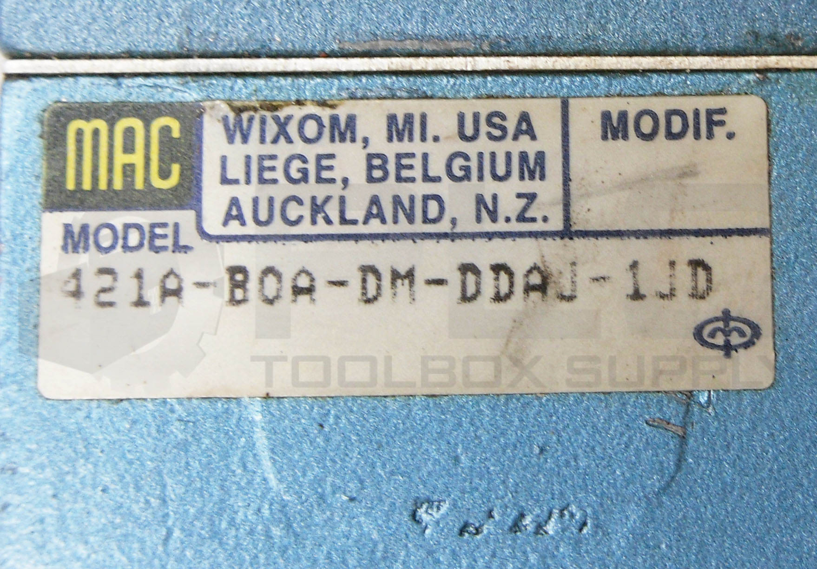 MAC VALVES 421A-B0A-DM-DDAJ-1JD PNEUMATIC VALVE W/ (2) DM-DDAJ-1JD COIL ...