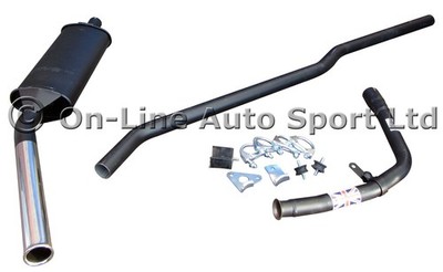 Classic Mini Single Box 1.75" Big Bore Exhaust System inc D/Pipe | eBay UK