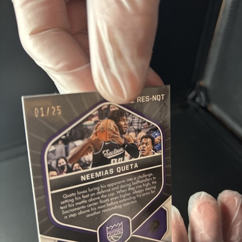 2021-22 panini obsidian green etch neemias queta /25 | eBay