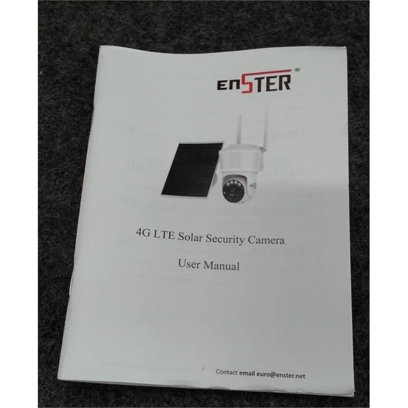 Enster 4G LTE Signal Solar PTZ Camera White | eBay
