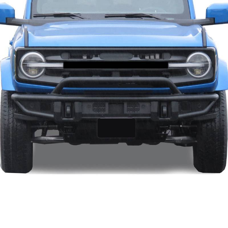 Black Horse FB1 TUBULAR Light Duty ARMOUR Front Bumper Fit 2021-2024 ...