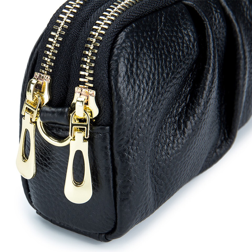 Womens Large Clutch Wristlet Wallet Double Zip Phone Wristlet Dumpling ...