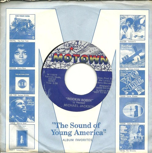 Michael Jackson-Rockin' Robin/Love Is Here-45 RPM-7"-single-soul-vinyl ...