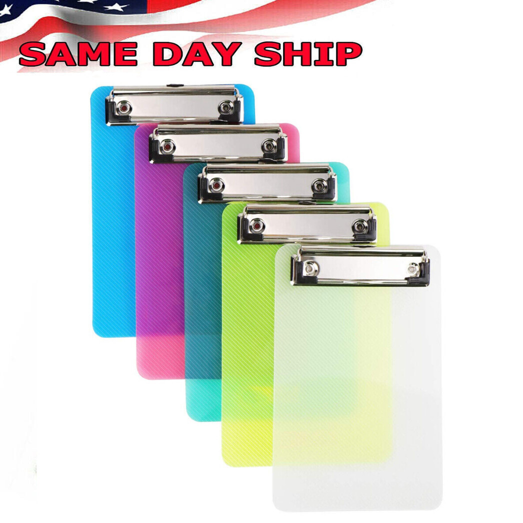 5 Pack Small Clipboards A6 Mini Clipboards Half Letter Memo Size Clipboard