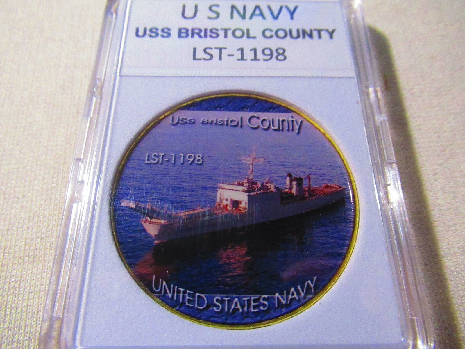 US NAVY - USS BRISTOL COUNTY (LST-1198) Challenge Coin | eBay