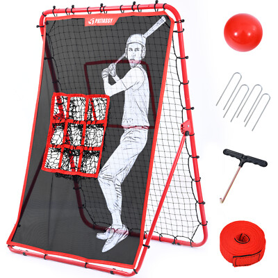 Pitch Back Baseball Rebounder Baseball Softball Pitching Bounce Back ...