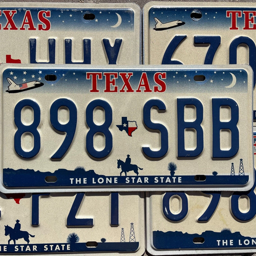 Texas SPACE SHUTTLE Embossed License Plate - The Lone Star State ...