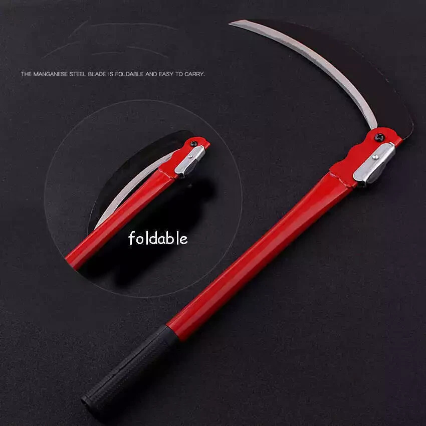 50cm Grass Cutting Sickle Folding Steel Gardening Scythe Sharp | eBay UK