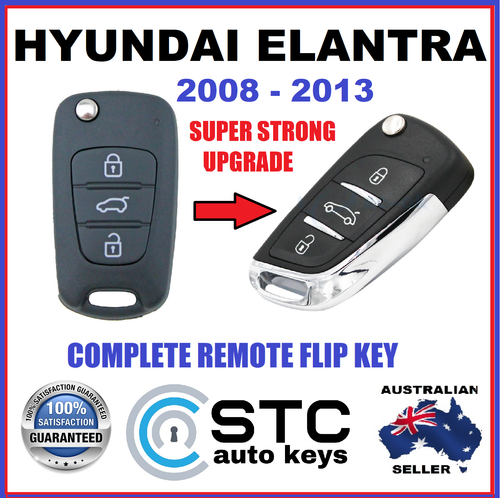 HYUNDAI ELANTRA COMPLETE REMOTE CONTROL TRANSPONDER FLIP KEY FOB 2008 ...
