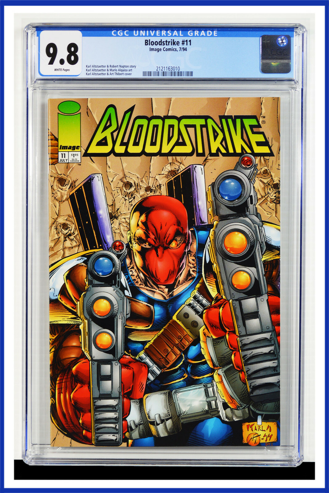 Bloodstrike #11 CGC Graded 9.8 Image July 1994 White Pages Comic Book ...